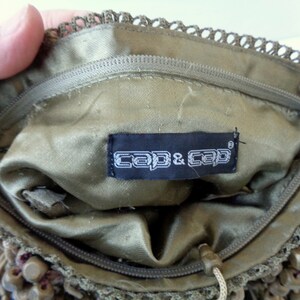 Beaded Vintage Italian Marked Cap&cap Bag Antique Gold Color | Etsy