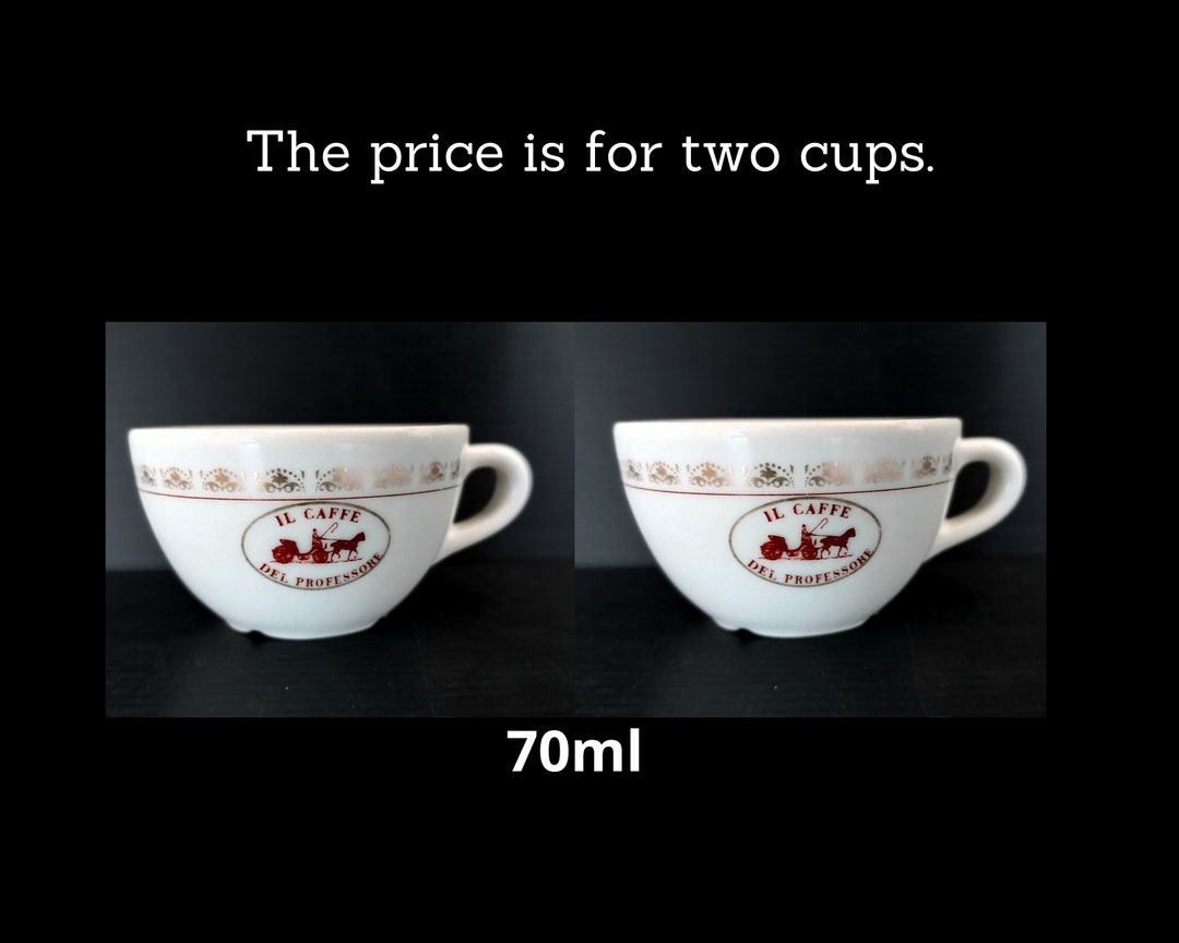 Pair of Collectible caffe Del Professore Espresso Cups, Italian Classic ...