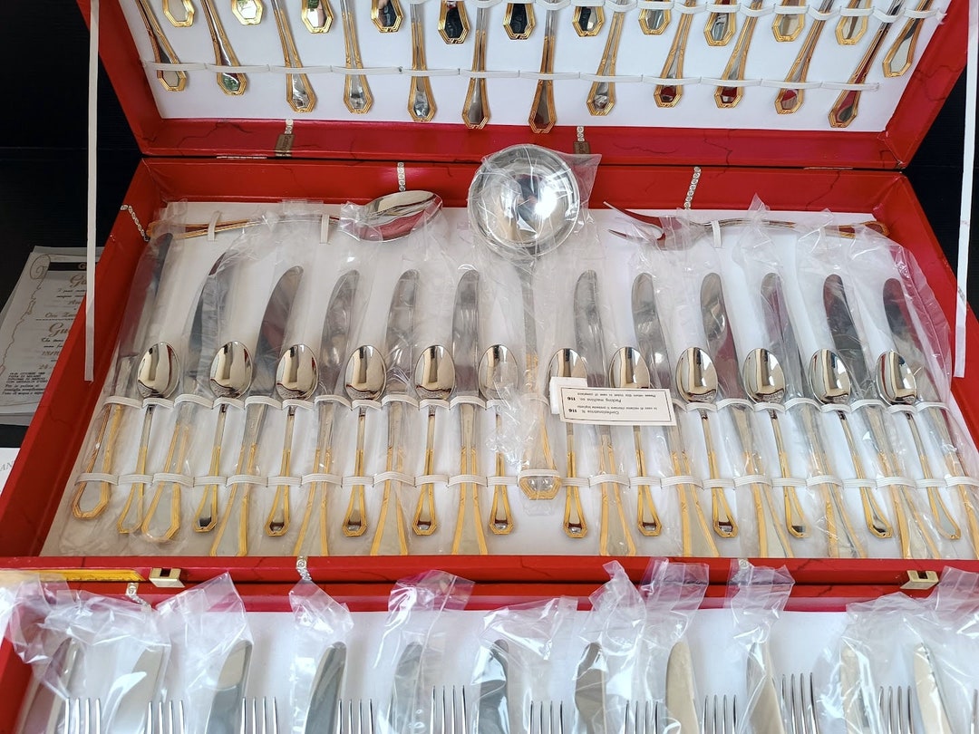 Certificated Vintage Italian Luxury Set Gottinghen Cutlery Service Pc ...