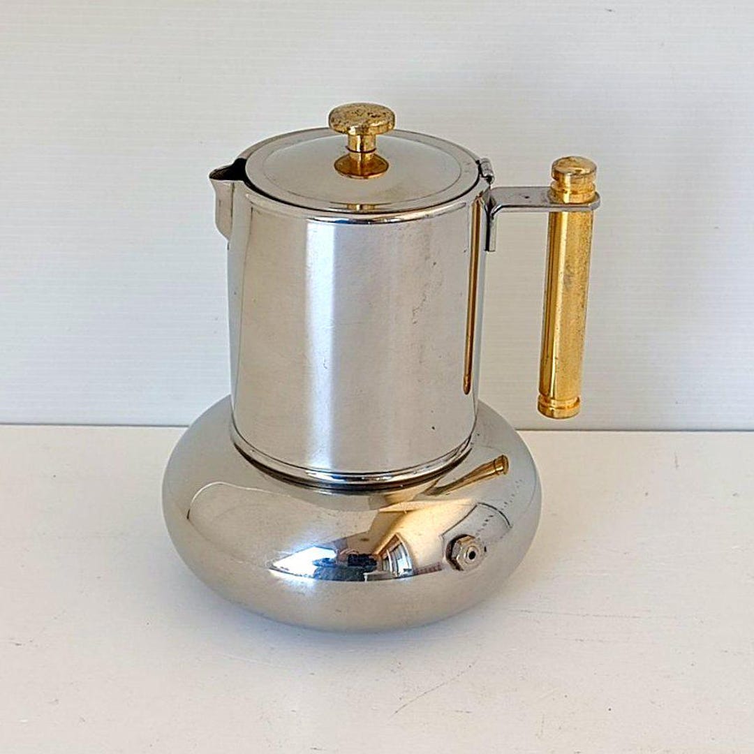 Vintage Italian Inox Coffee Maker Espresso Machine principessa Lavazza ...