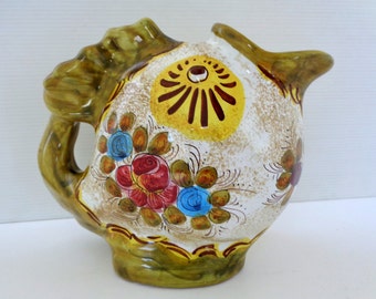 Majolica Fish Pitcher - Etsy