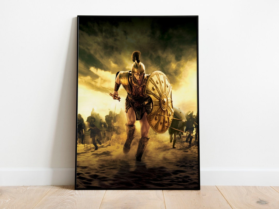 Achilles Illustration Epic Historical Poster Graphic Digital Photo ...