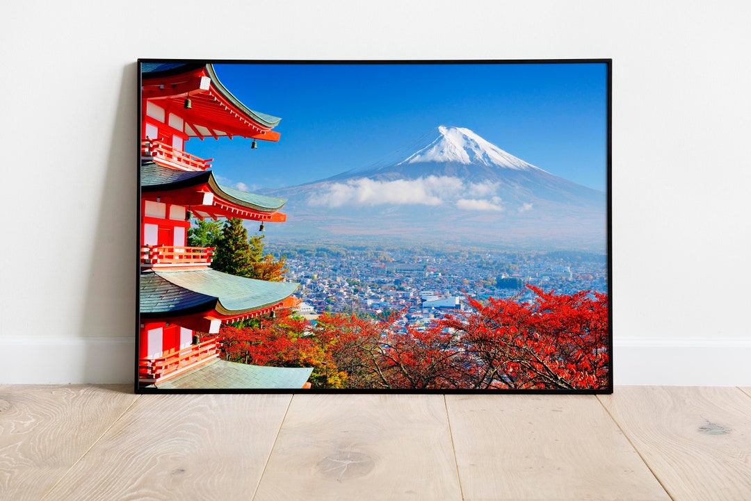 Mount Fuji Poster Graphic Photography Nature Mountain Japan Photo ...
