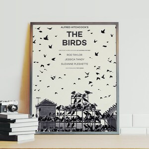 The Birds Poster Retro Graphic Photo Print Gift Home Decor Wall Art - Etsy