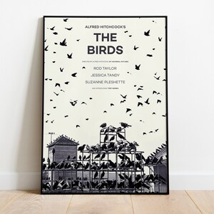 The Birds Poster Retro Graphic Photo Print Gift Home Decor Wall Art - Etsy