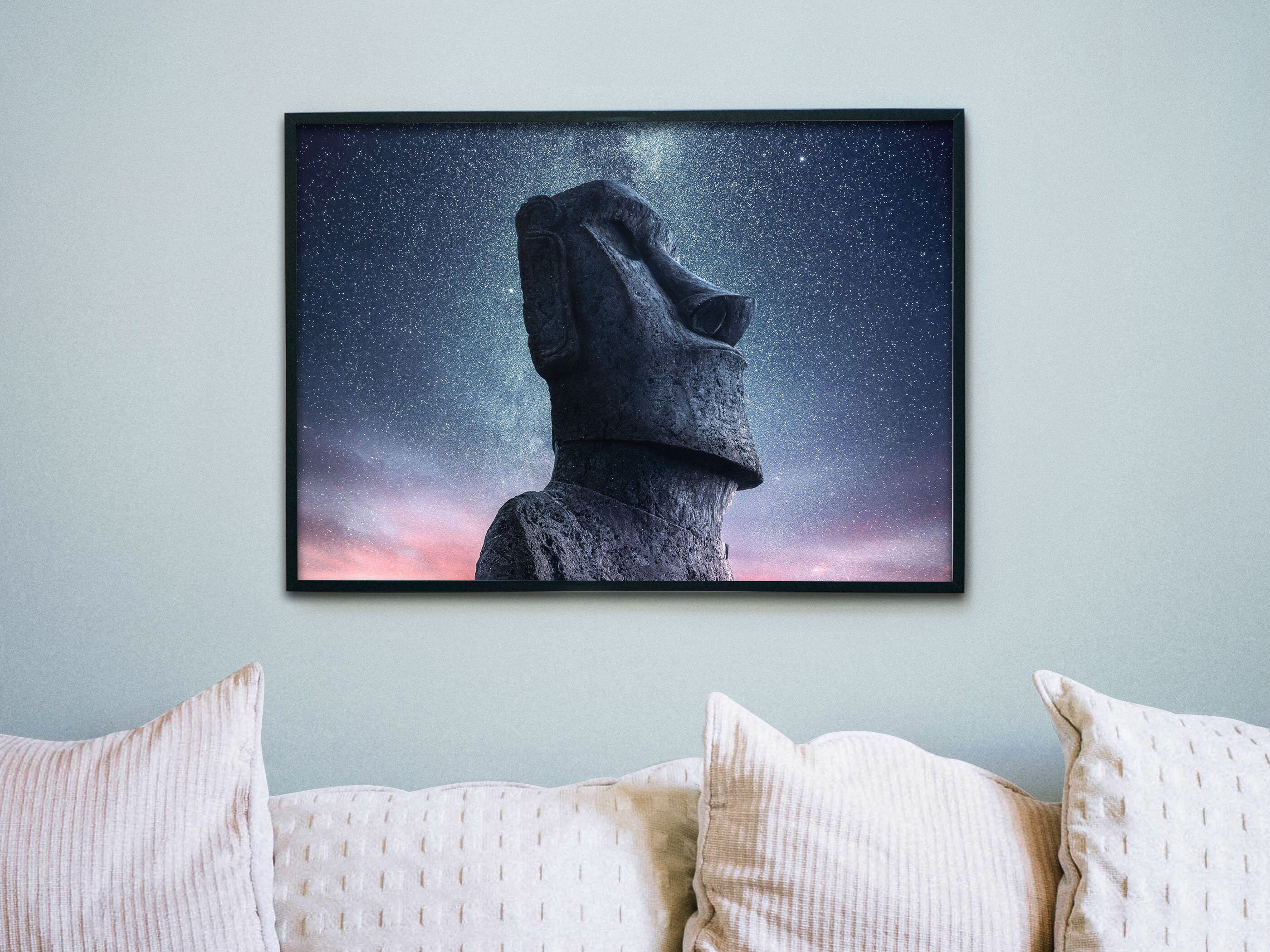 Moai Statue Digital Download Poster Easter Island Instant - Etsy