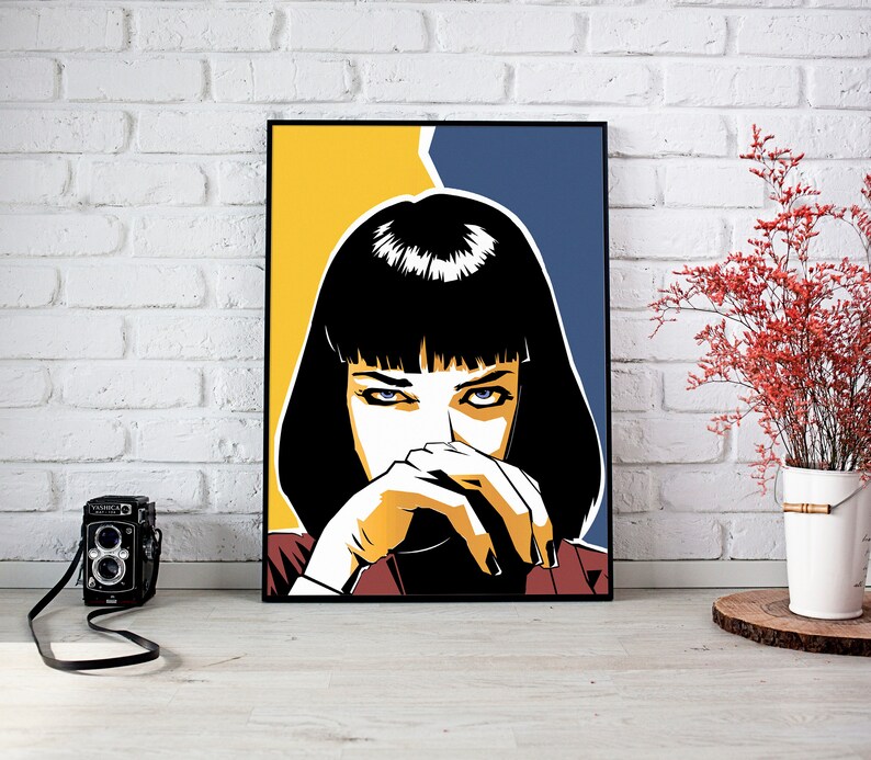 SET OF 3 Yellow and Blue Poster Graphic Photo Print Home Decor - Etsy