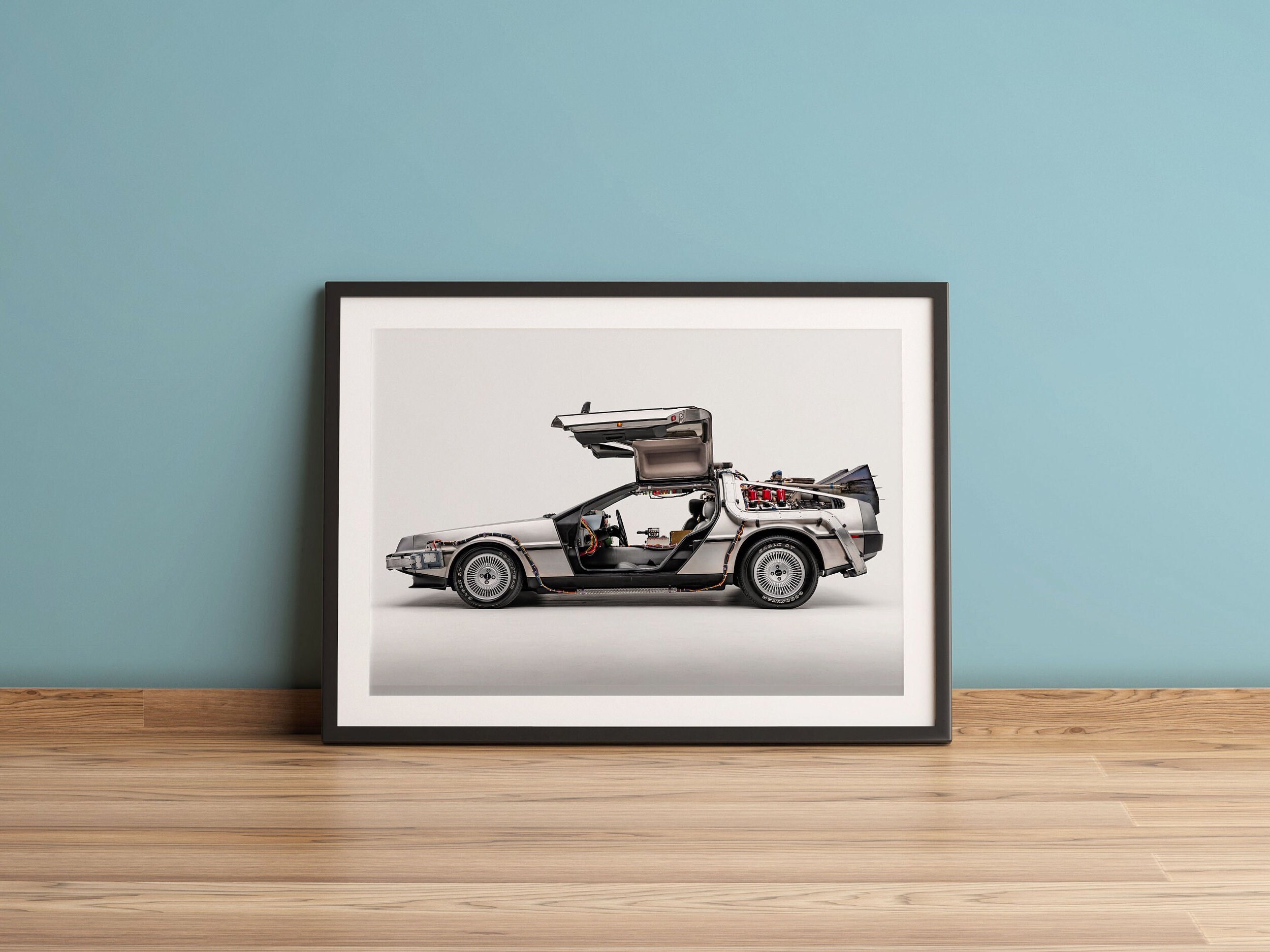 Delorean Image Time Machine Poster Photo Print Gift Home Decor Wall Art ...