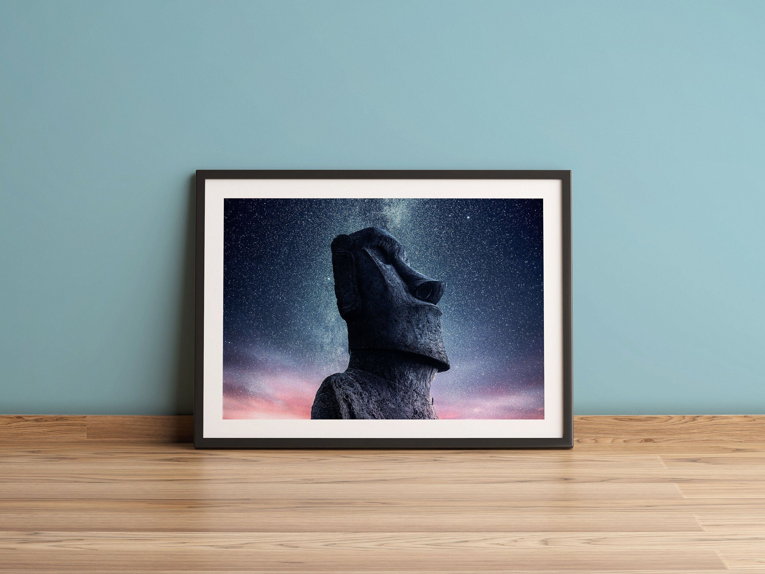 Moai Statue Digital Download Poster Easter Island Instant - Etsy