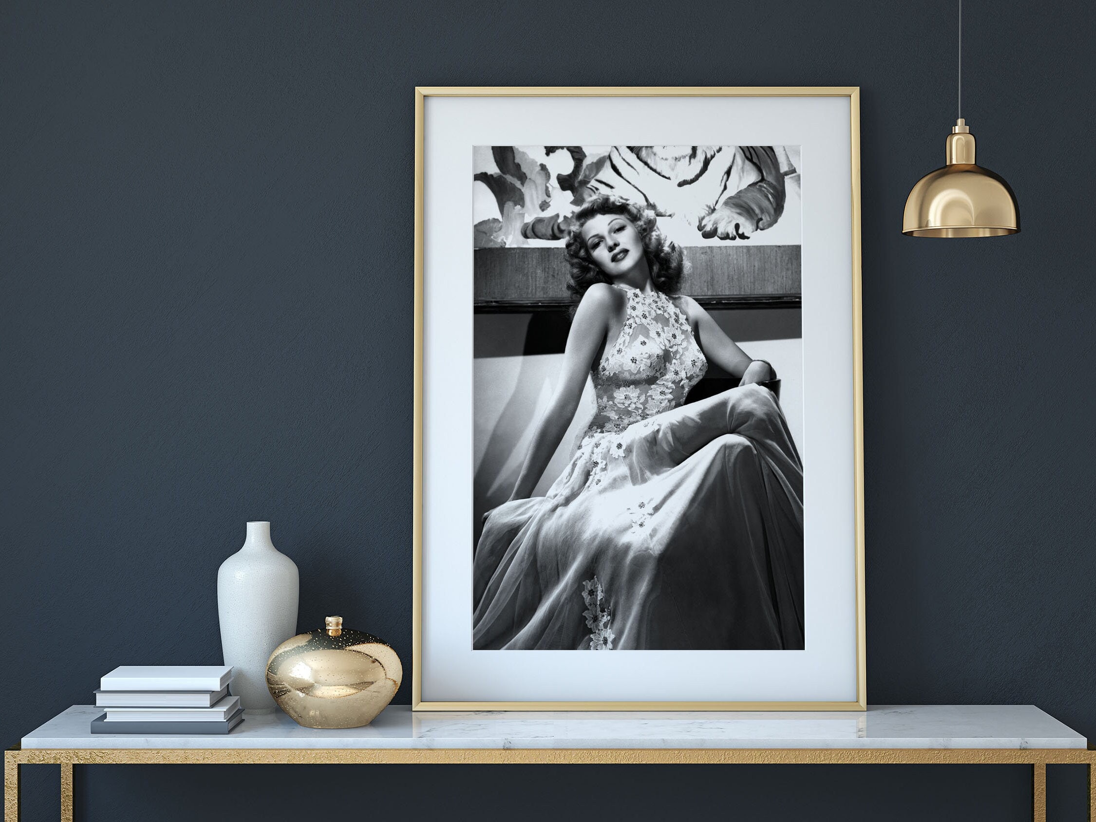 Rita Hayworth Poster Photo Print Retro Photography Home Decor Wall Art ...