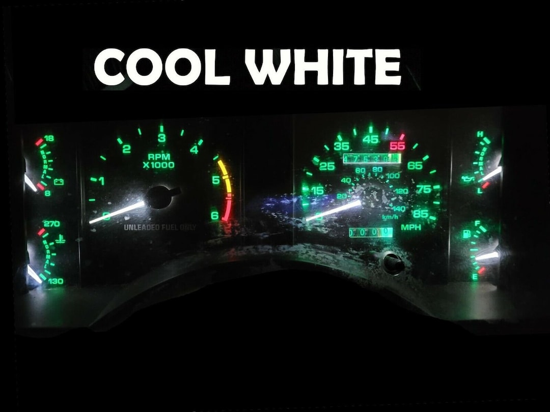 Dash Gauge Cluster LED Dashboard Bulbs Cool White for 87 93 Ford ...