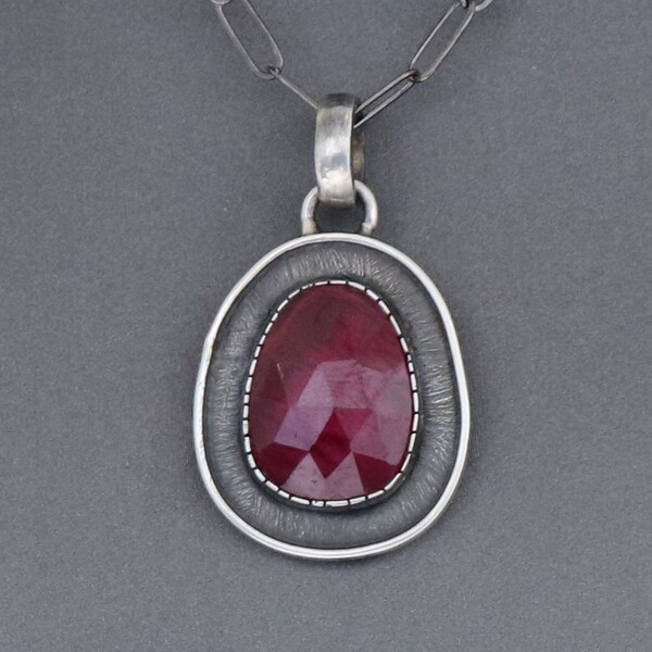 Ruby Pendant - Etsy