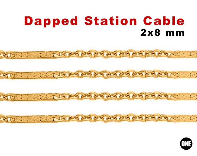 14K Gold Filled Diamond Shape Bar Chain 8x1.5 Mm 122-GF - Etsy