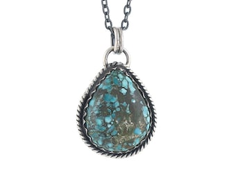 Sterling Silver Artisan Turquoise Handcrafted Pendant, (SP-5613) - Etsy