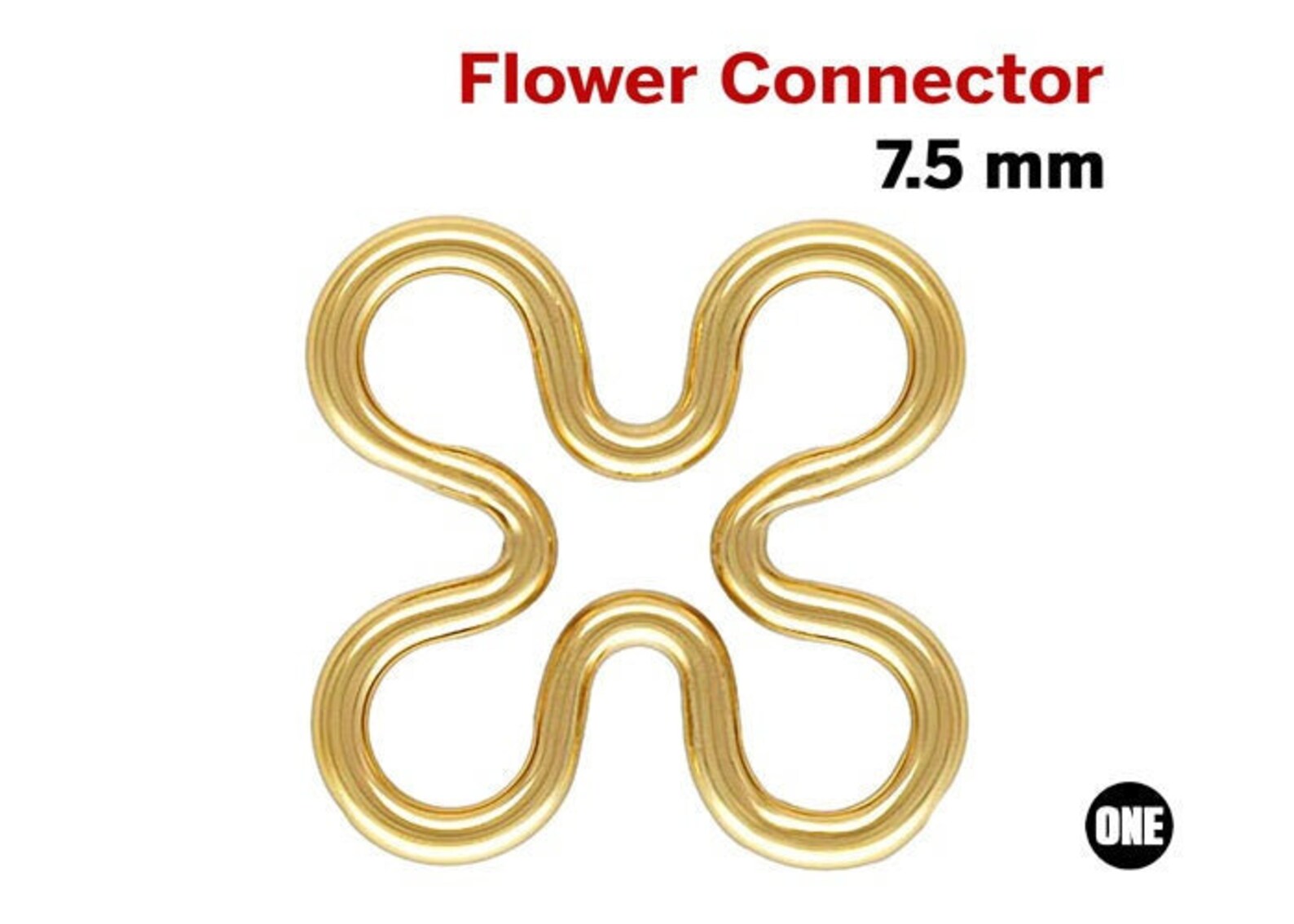 2 Pcs 14k Gold Filled Flower Connector 7.5 Mm Flower Link - Etsy