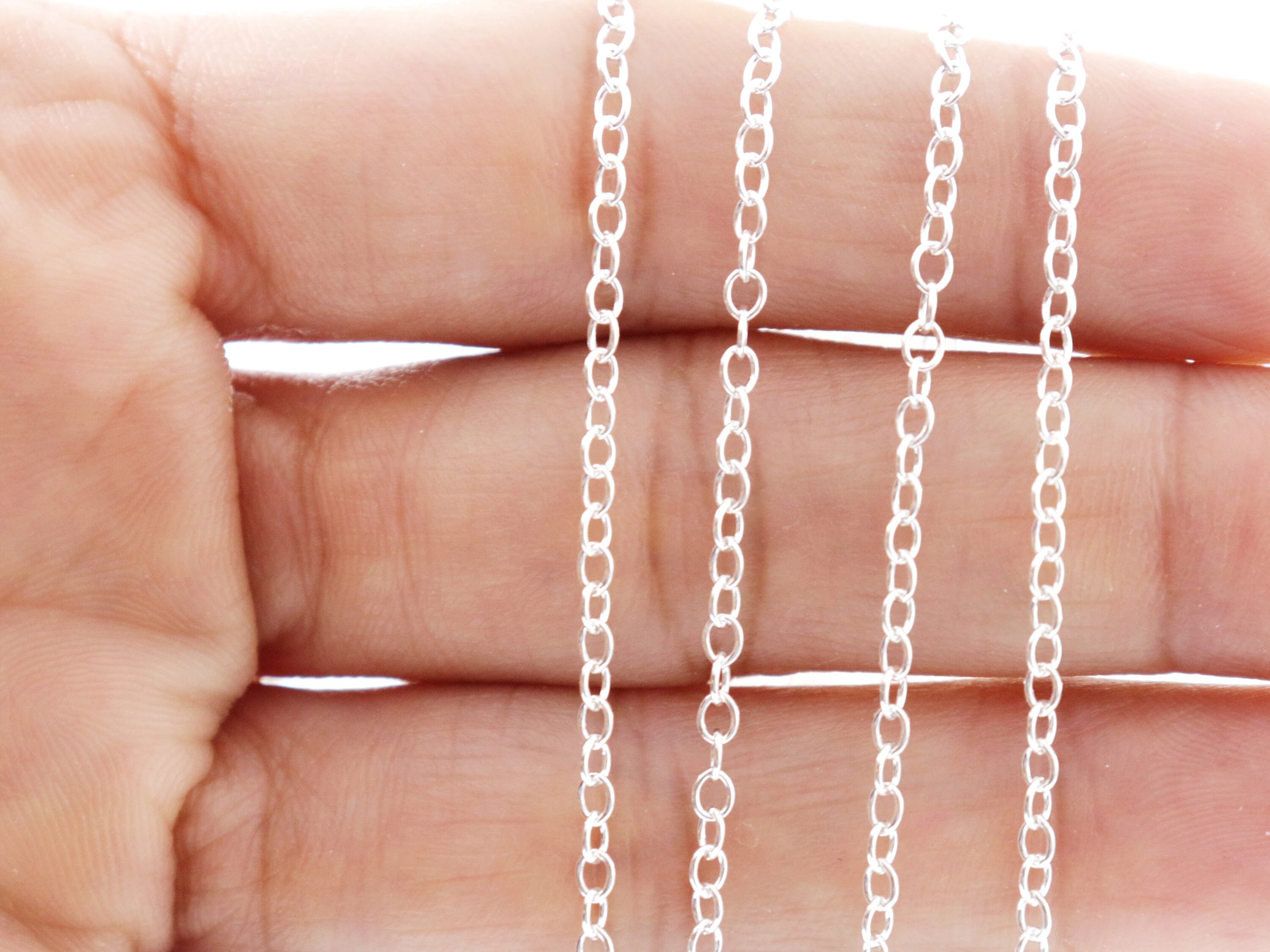 Sterling Silver Curved Bar & Link Chain 9x1.25 Mm 054-SS - Etsy