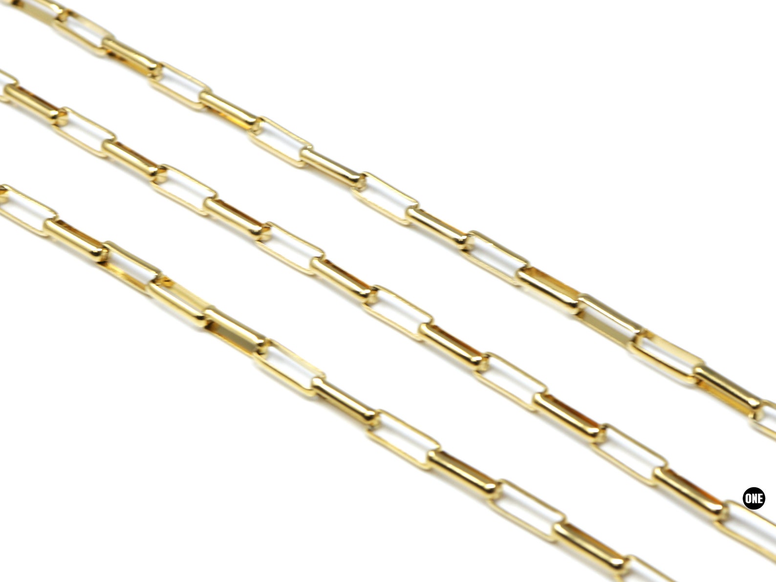 Chunky Box Paperclip Chain Heavy Gold Plated Anti-tarnished - Etsy