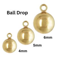 4mm Round Drop Ball Charm 14K Gold Fillled 10pcs 20pcs D03g - Etsy