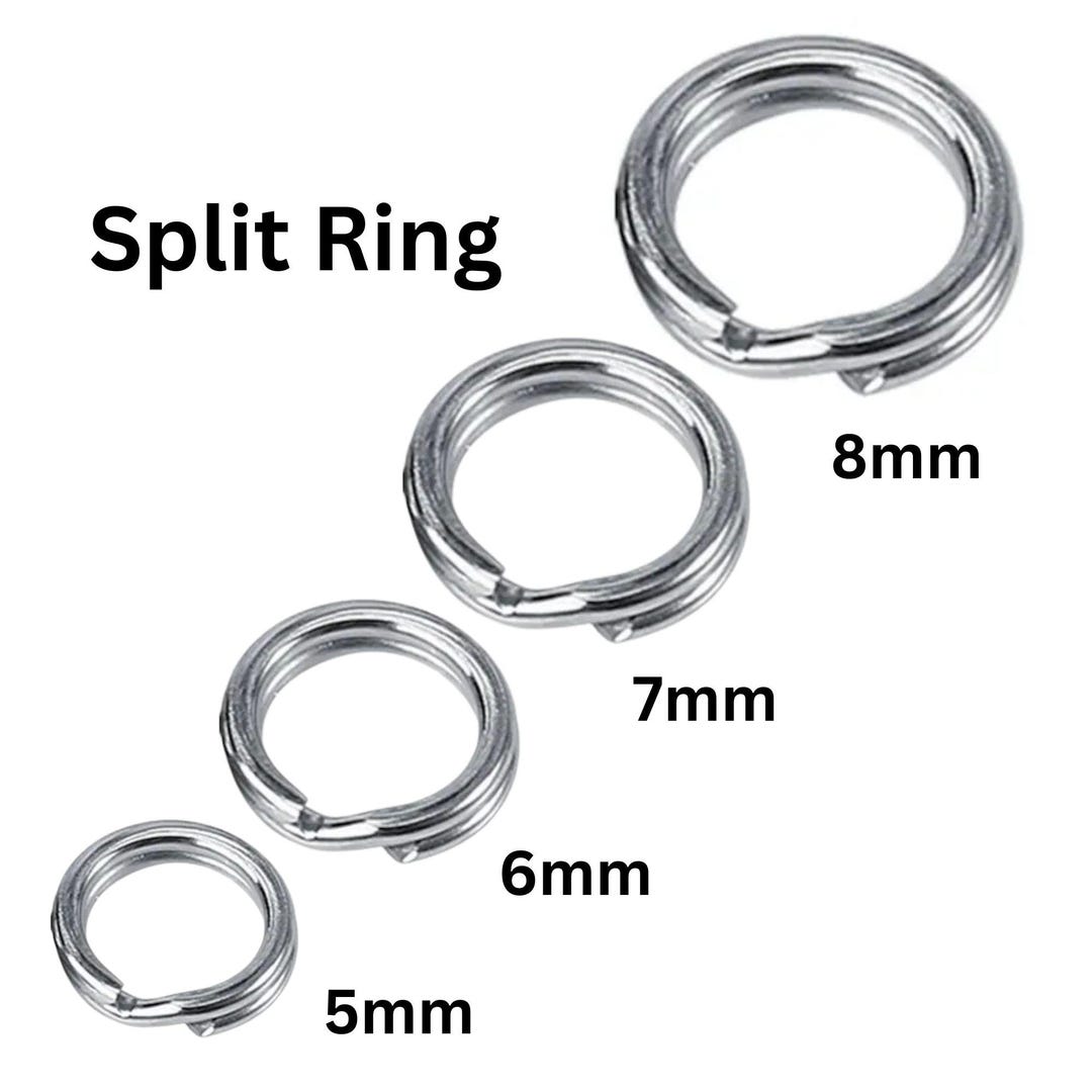 Sterling Silver Split Ring, Splir Silver Rings Available in 4 Sizes - 5 ...