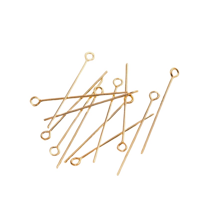 14K Gold Filled Eye Pin, Eyepins Available in 24 Gauge and 22 GA, 3 ...