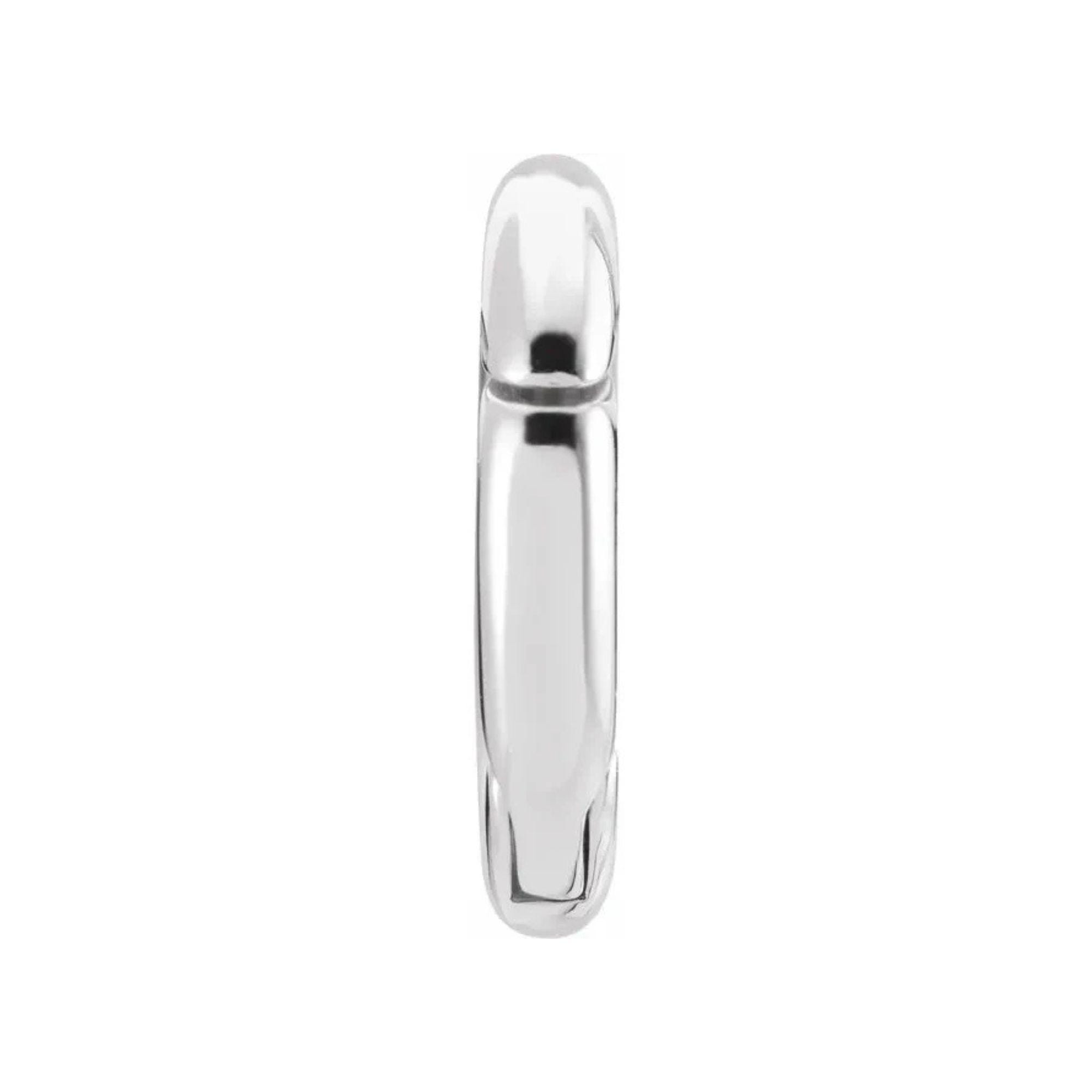 Sterling Silver Round Push Clasp, 925 Silver Ring Hinged Clasp, Holder ...