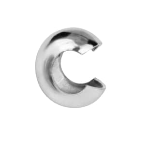 Sterling Silver Crimp Cover, Crimping Cover Available in 3 Sizes - 2 ...