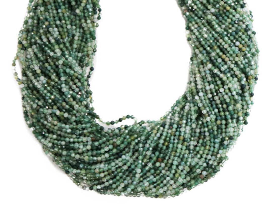 Green Rutile 2.5 Mm Roundel Faceted Beads, Micro Faceted Rondelles ...