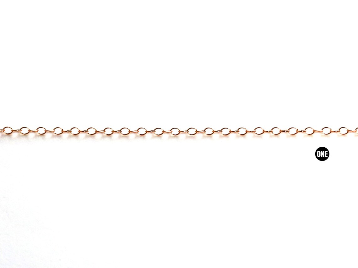 14k Rose Gold Filled Open Cable Chain 2.0 X 1.5 Mm Links | Etsy