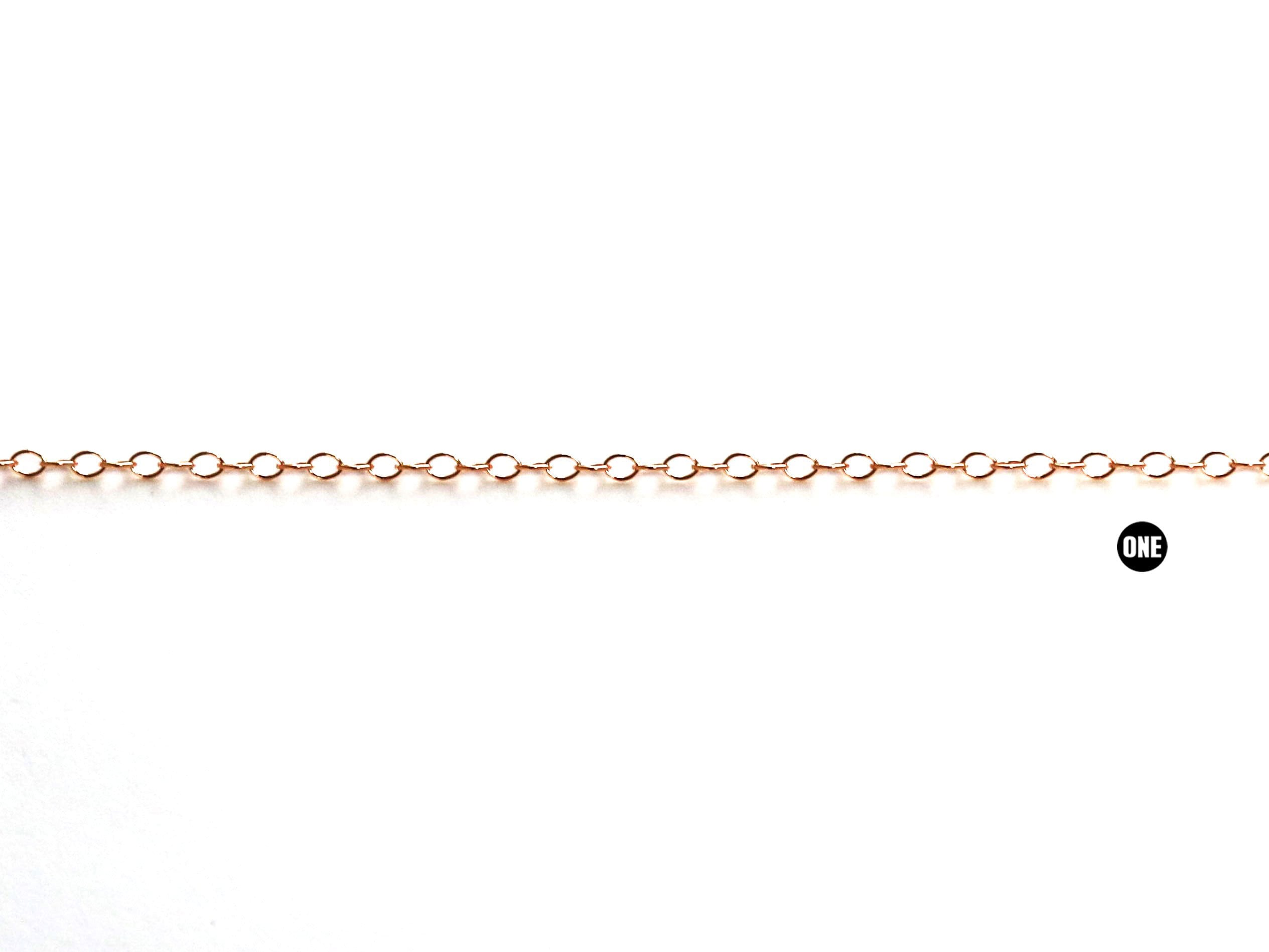 14k Rose Gold Filled Open Cable Chain 2.0 X 1.5 Mm Links - Etsy