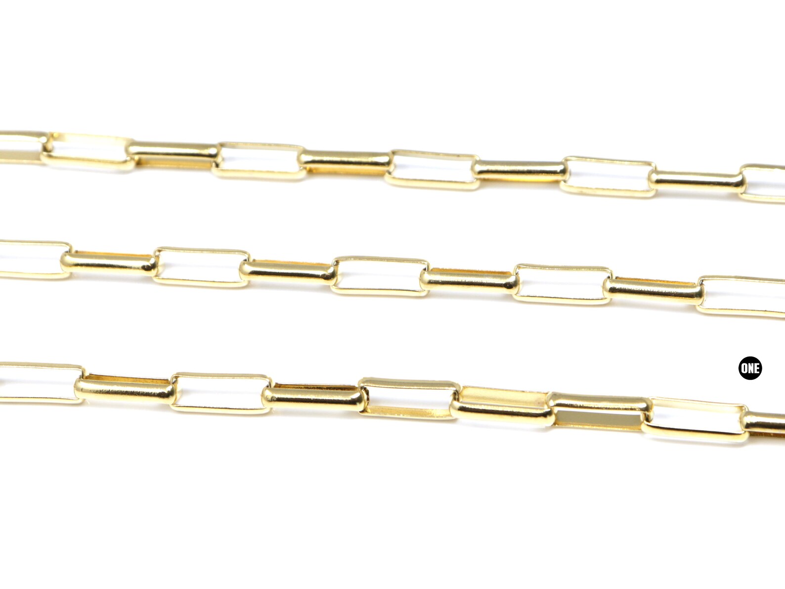 Chunky Box Paperclip Chain Heavy Gold Plated Anti-tarnished - Etsy