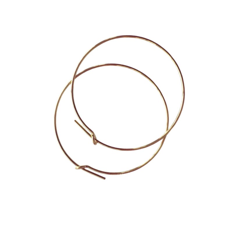 14K Gold Filled Beading Hoops, (GF-335) - Etsy