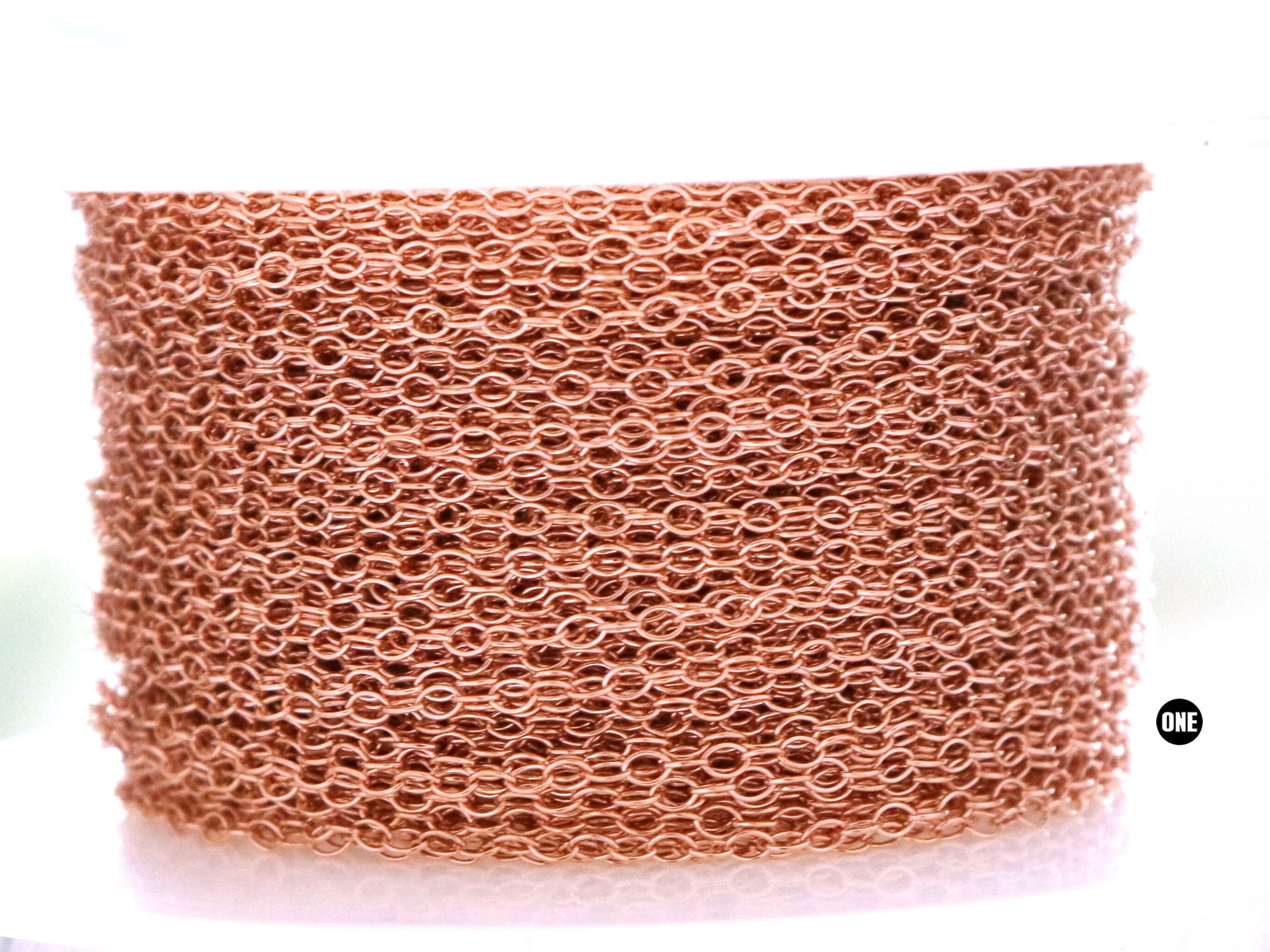 14k Rose Gold Filled Open Cable Chain 2.0 X 1.5 Mm Links - Etsy