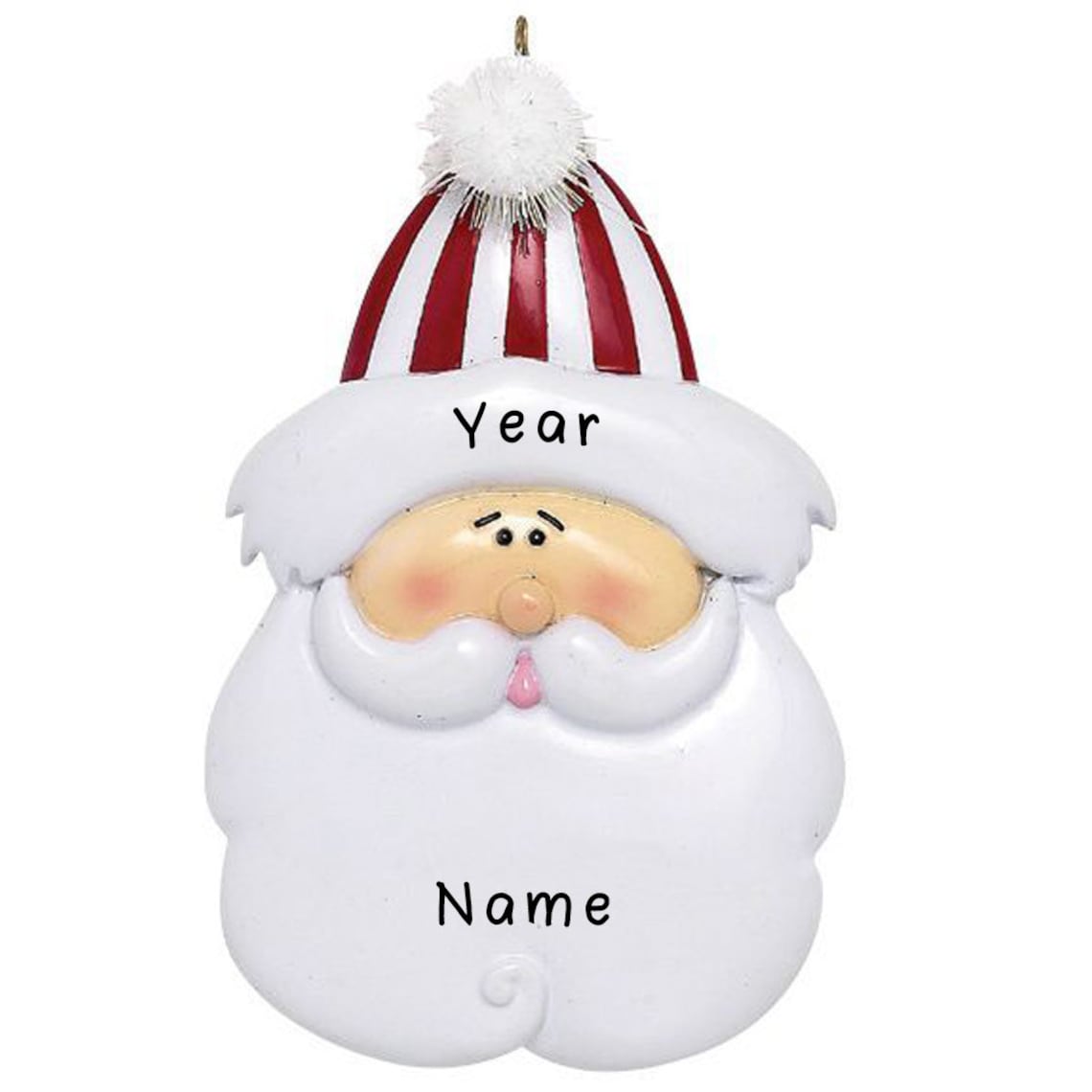 Personalized Santa Face Christmas Tree Ornament Present Gift - Etsy