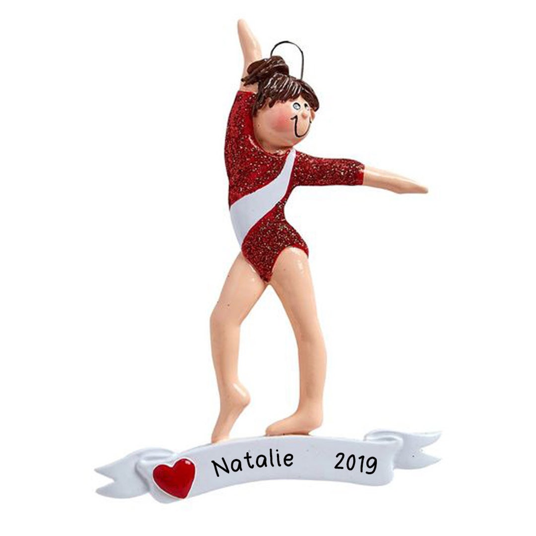 Gymnastics Ornament for Girls - Custom Writing Christmas Gifts for ...