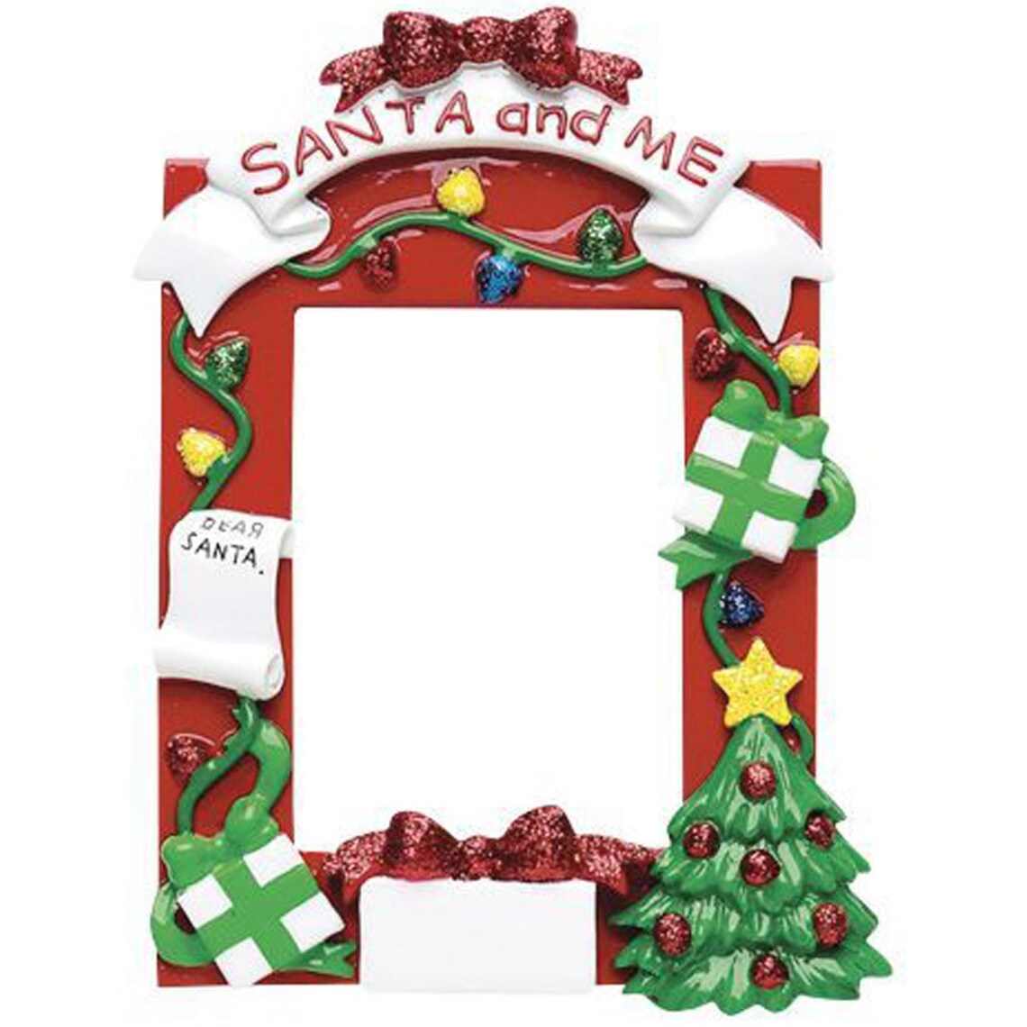SANTA and ME PHOTO Picture Frame Words Personalized - Etsy