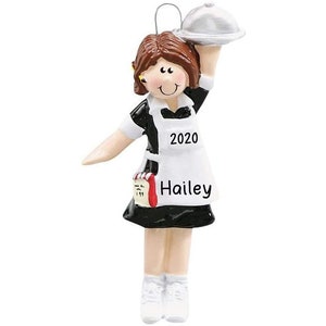 WAITRESS Personalized Christmas Tree Ornament | Custom Writing WAITRESS ...