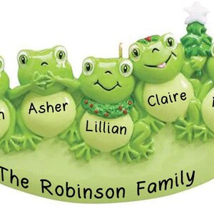 Personalized Frog Pad Christmas Tree Ornament Present Gift Christmas ...