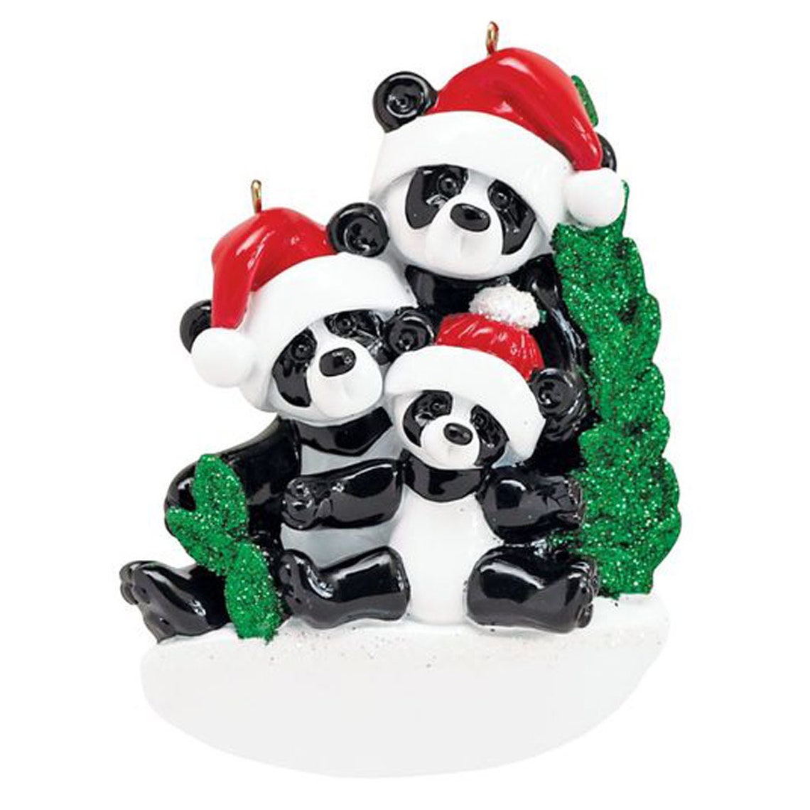 Personalized Bamboo Panda Family Christmas Tree Ornament - Etsy