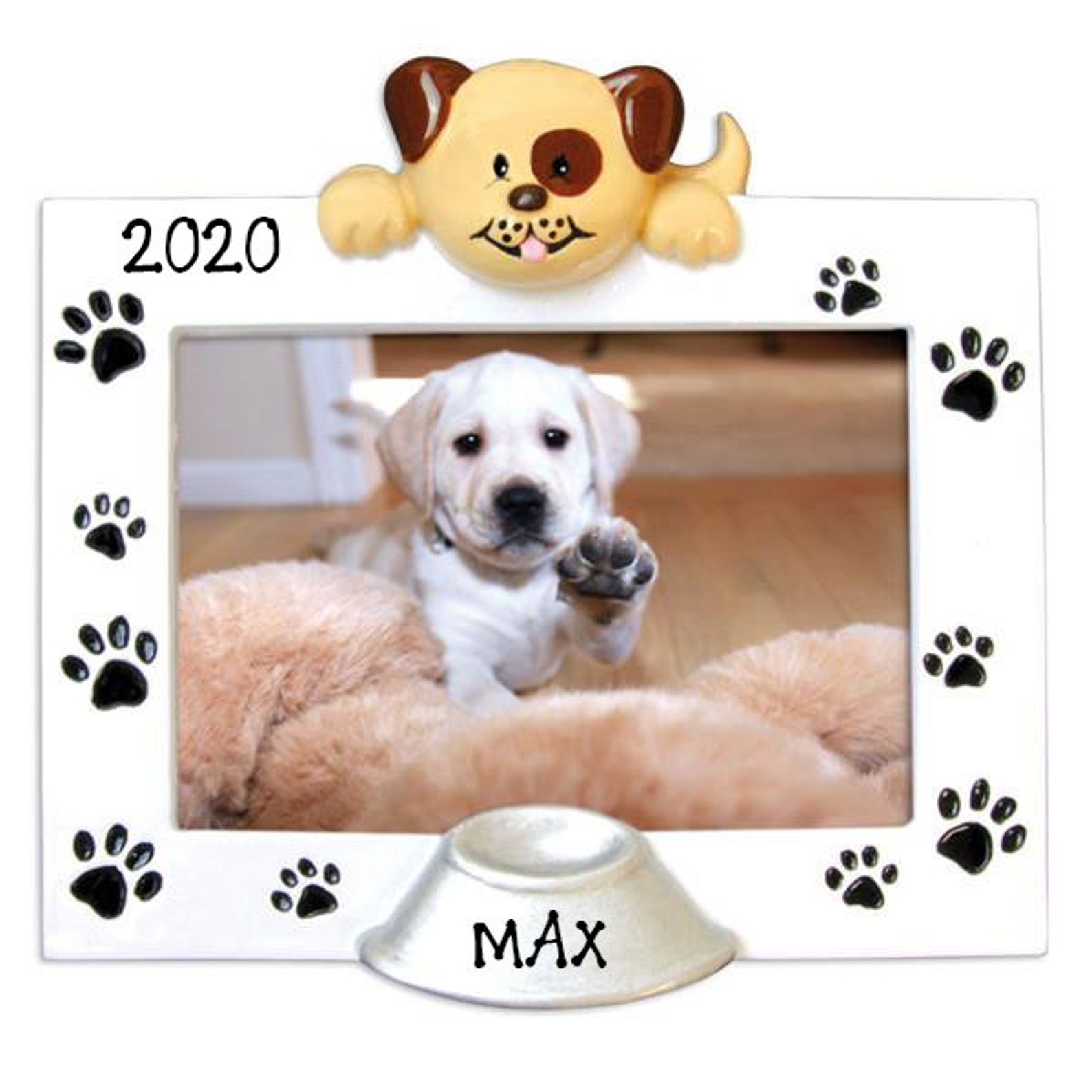 Dog Puppy Photo Picture Frame Personalized Christmas Tree - Etsy