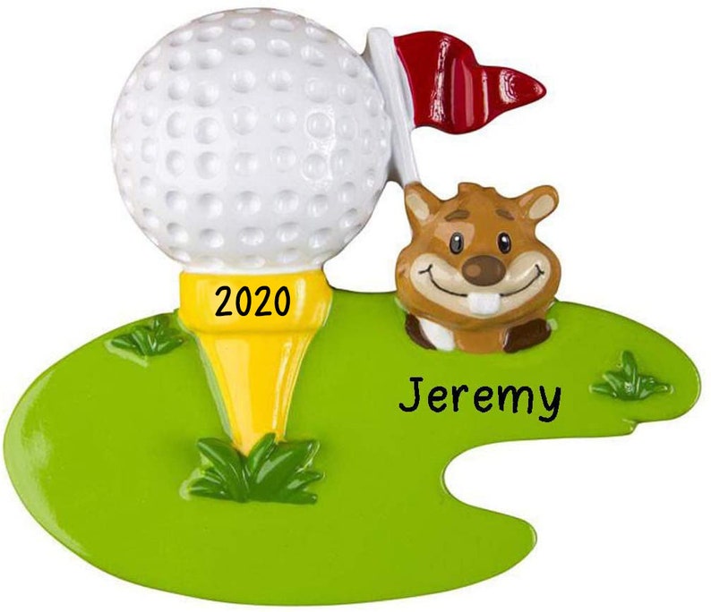 Golf Personalized Christmas Tree Ornament Custom Writing - Etsy