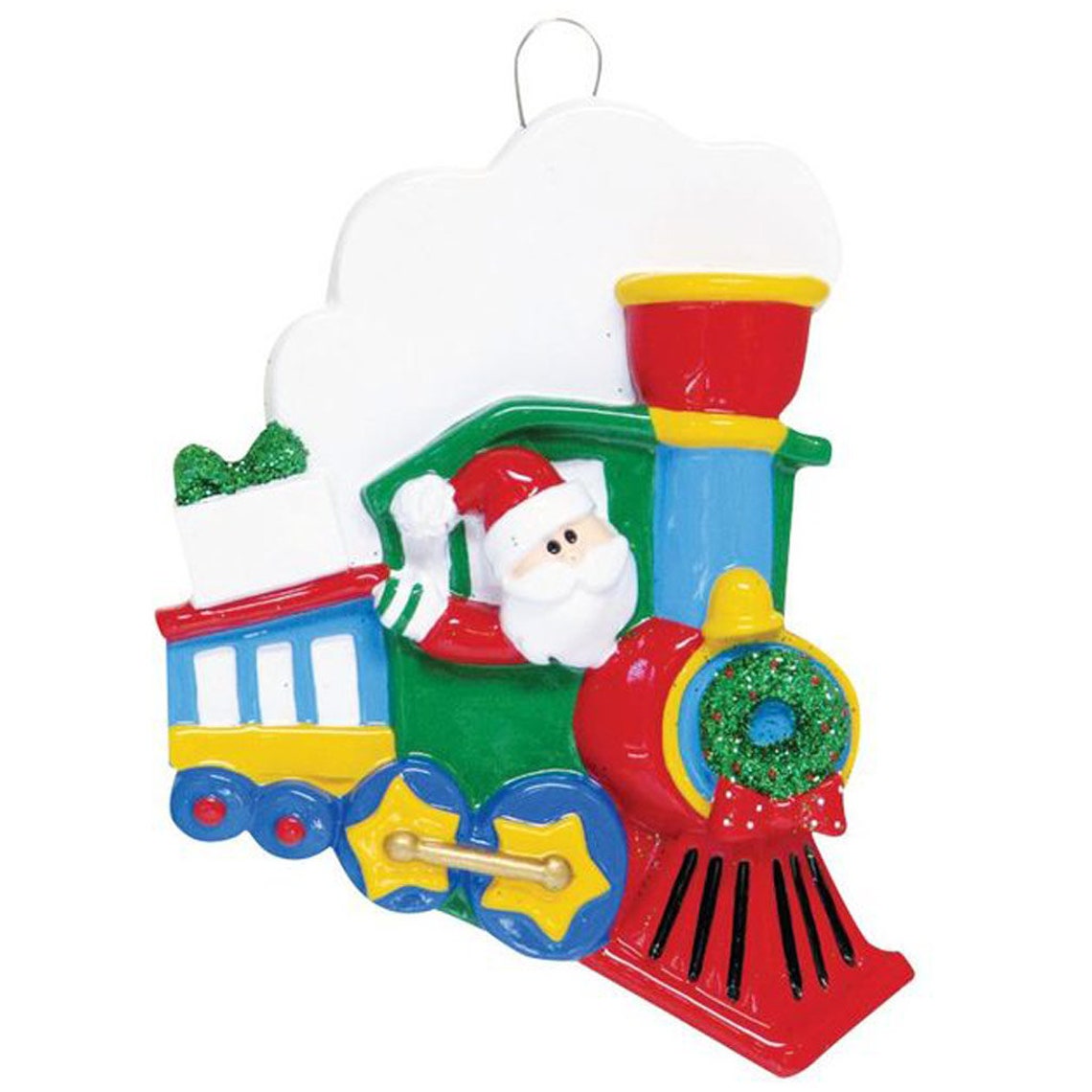 Santa Train Personalized Christmas Tree Ornament Custom - Etsy