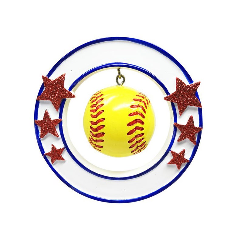 Personalized 3D Softball Christmas Tree Ornament 2020 - Etsy