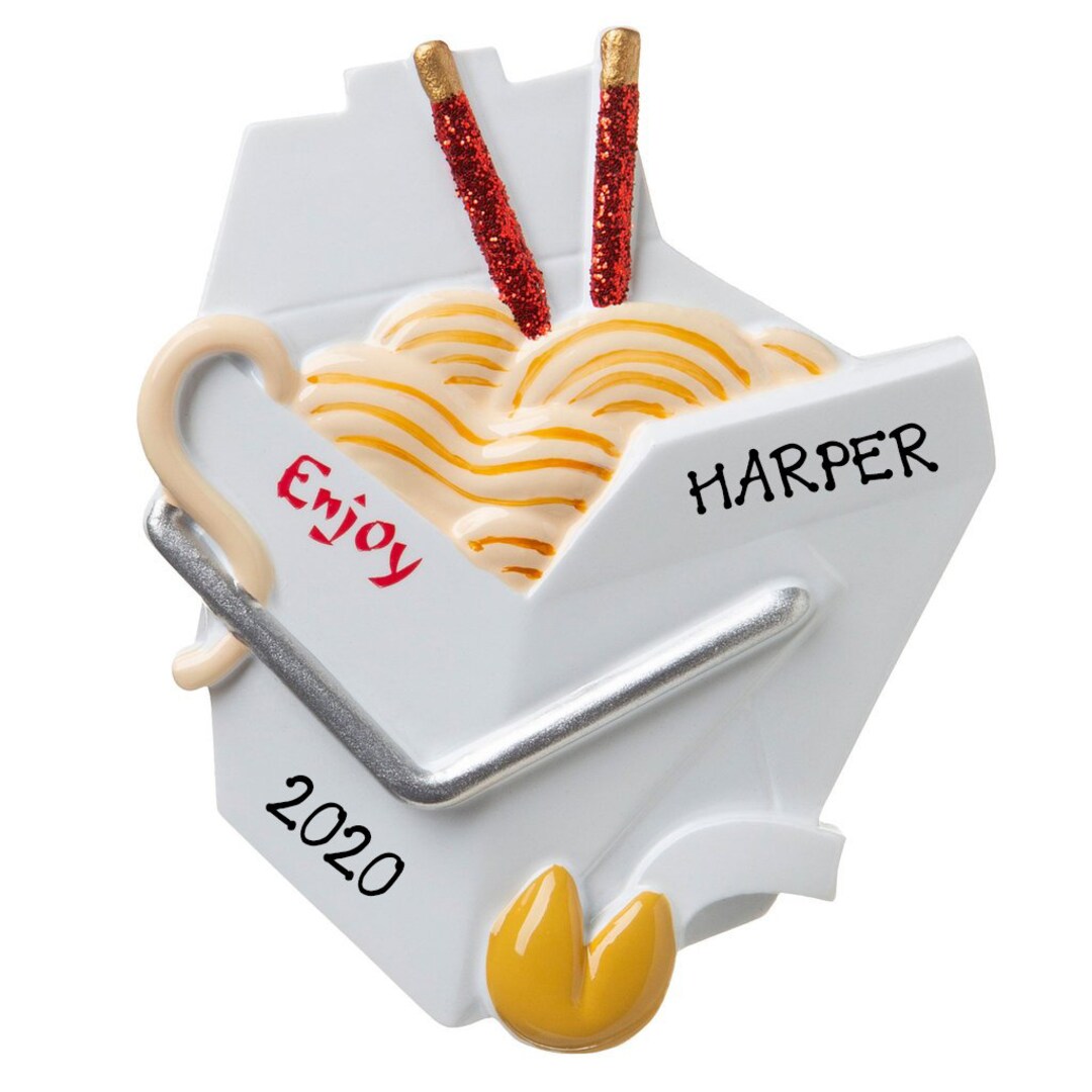 Personalized Ramen Asian Food Christmas Tree Foodie Ornament Chinese ...
