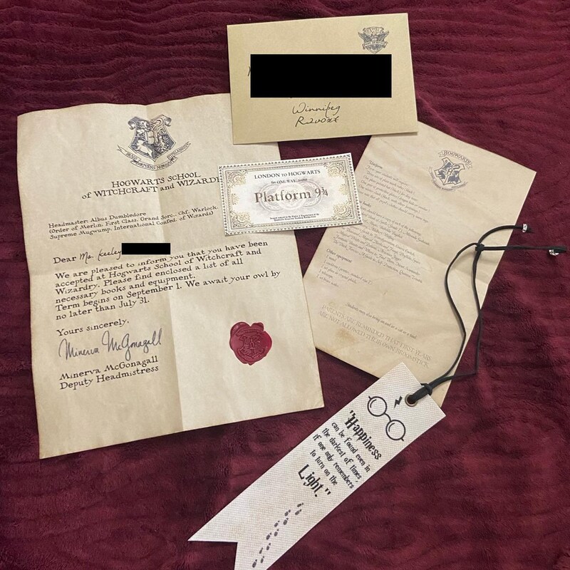 Personalized Hogwart Letter - Etsy