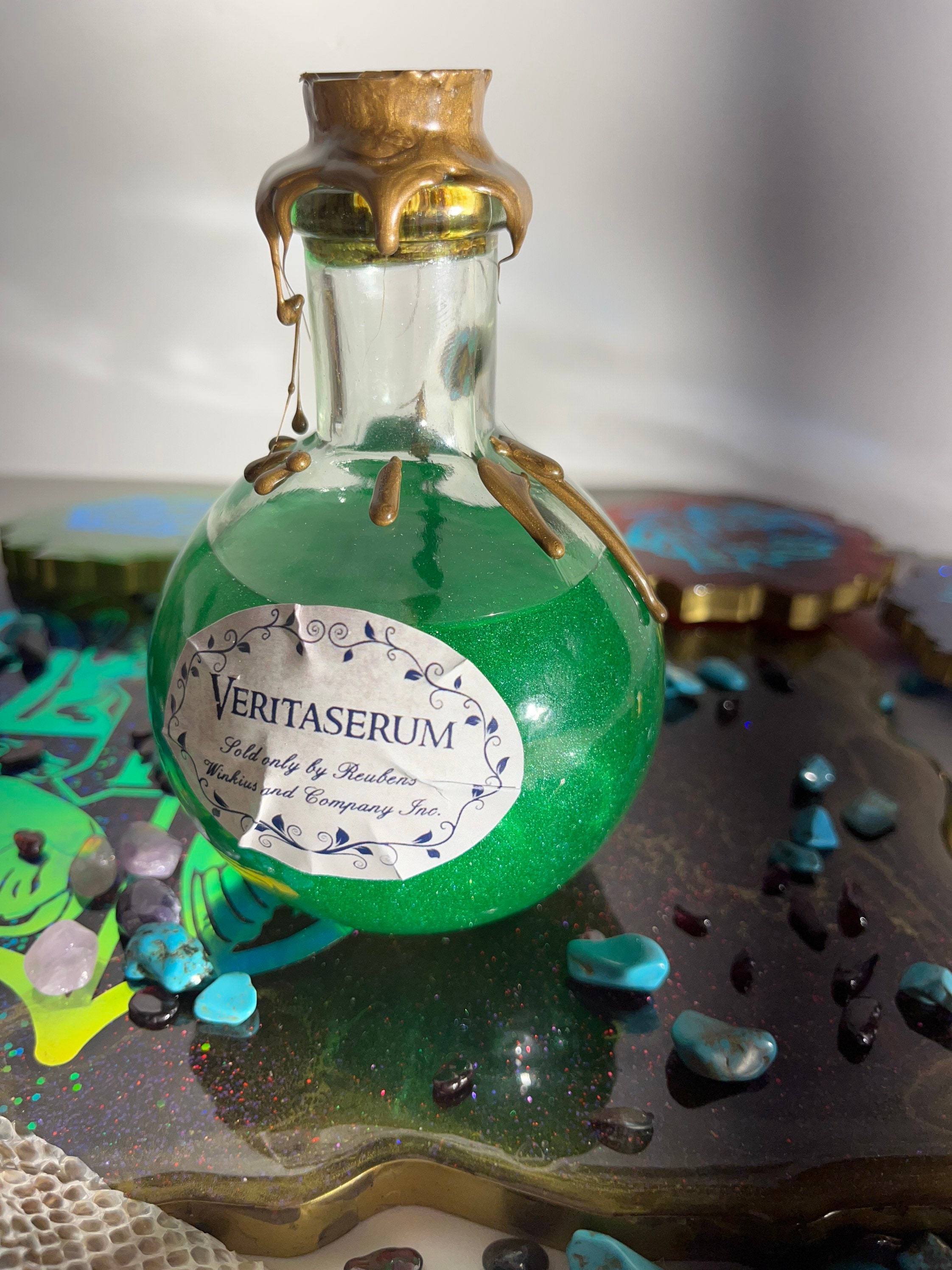 Veritaserum, A Decor Magic Potion Bottle, Witches Apothecary Jar ...