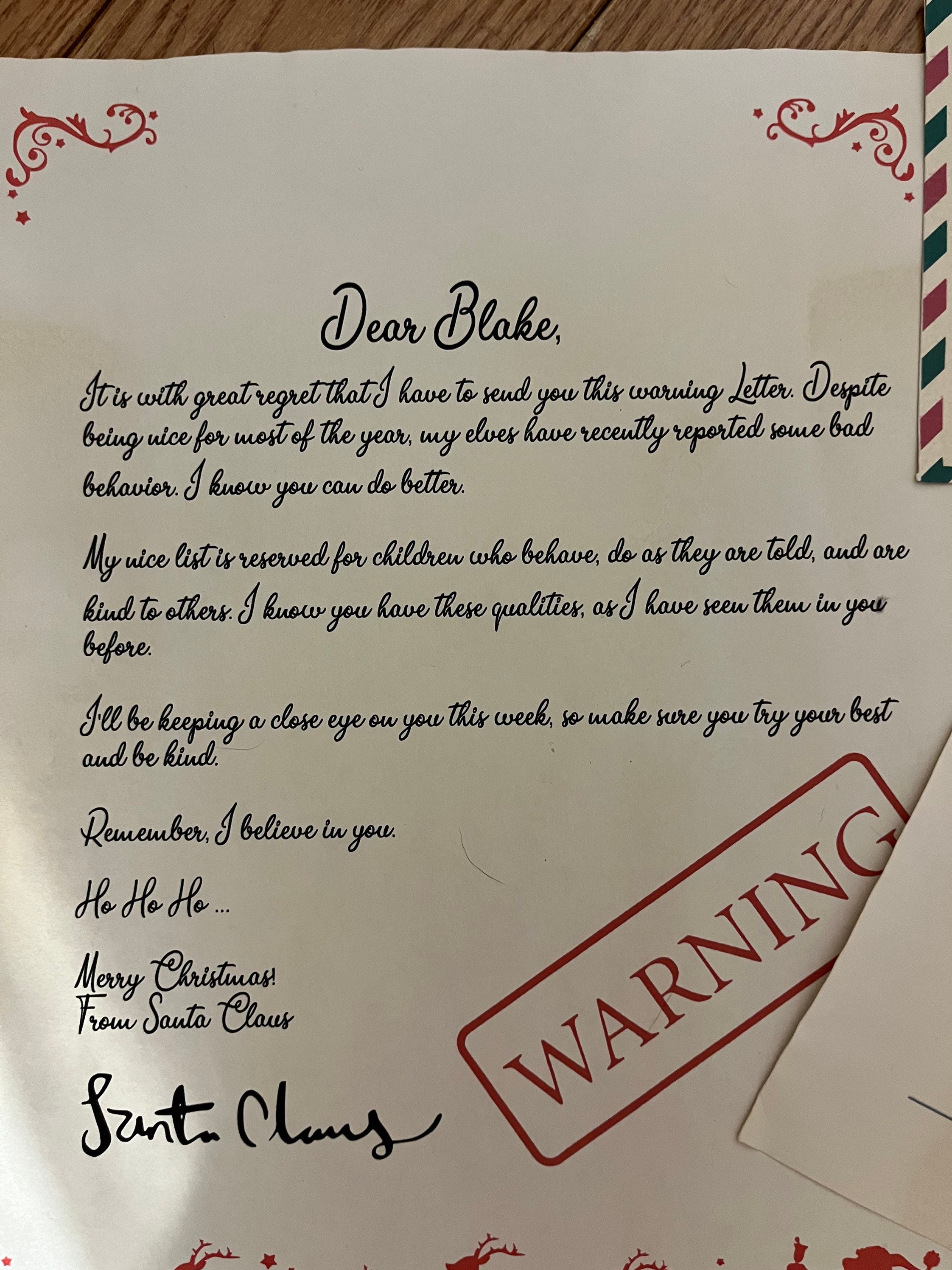 Letters Nice and Naughty List for Kids. Personalized Christmas - Etsy