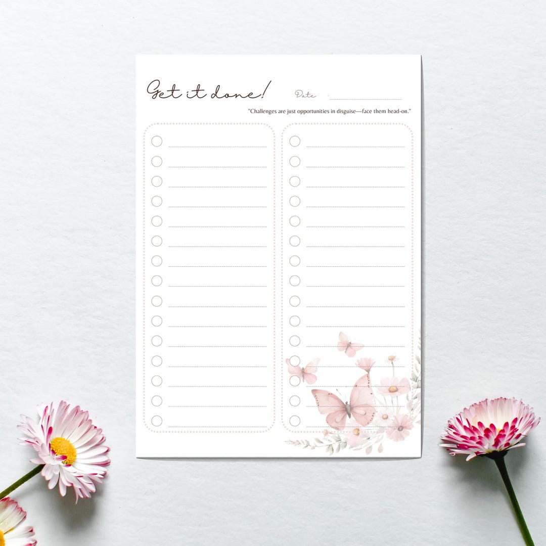 30-day Motivational to Do Check List| Printable| Instant Download - Etsy