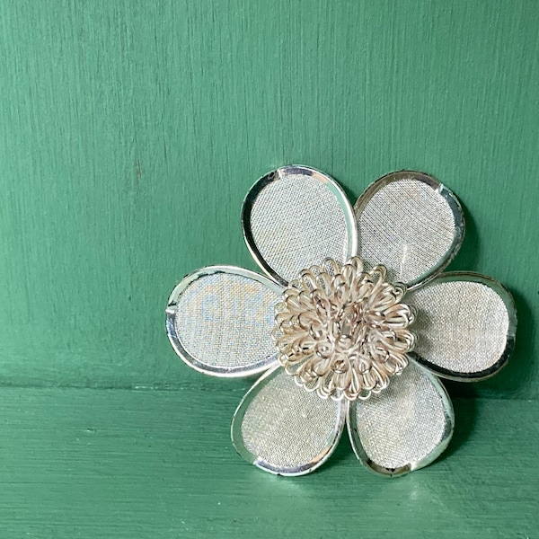Small Silver Brooch - Etsy