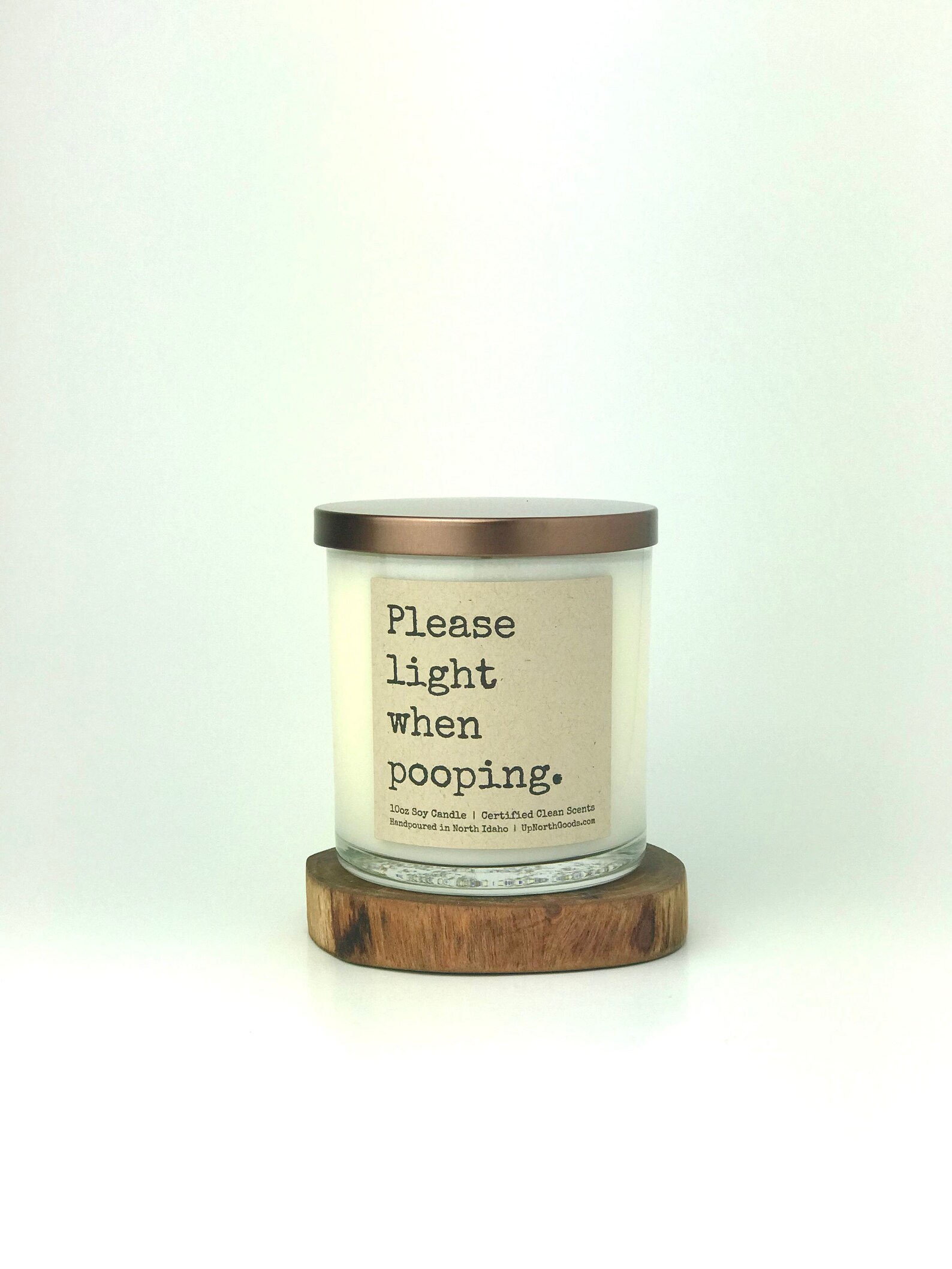 Please Light When Pooping Soy Candle | Etsy