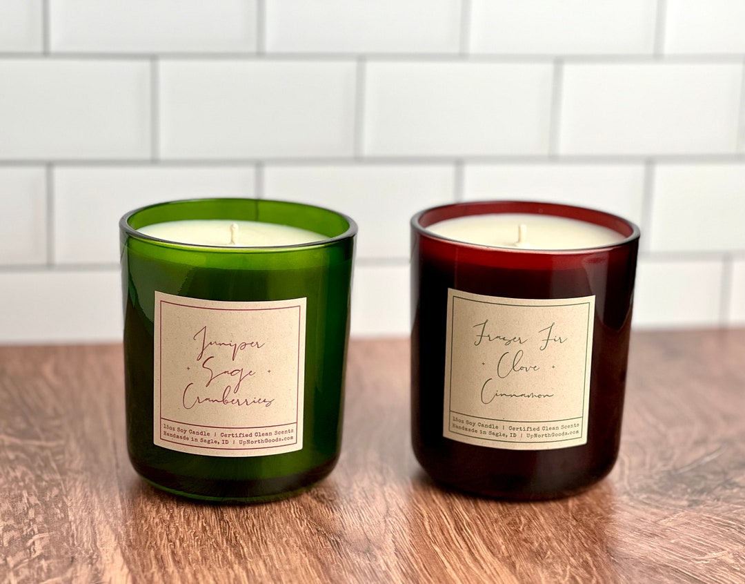 Elegant Christmas Soy Candles - Etsy